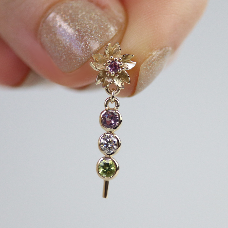 Custom Single Hanami Dango Earring – Soulbound